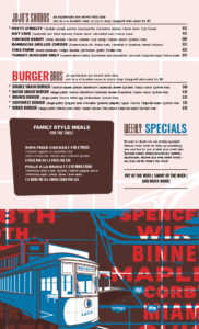 Benson Menu – Jojo's Diner – Benson